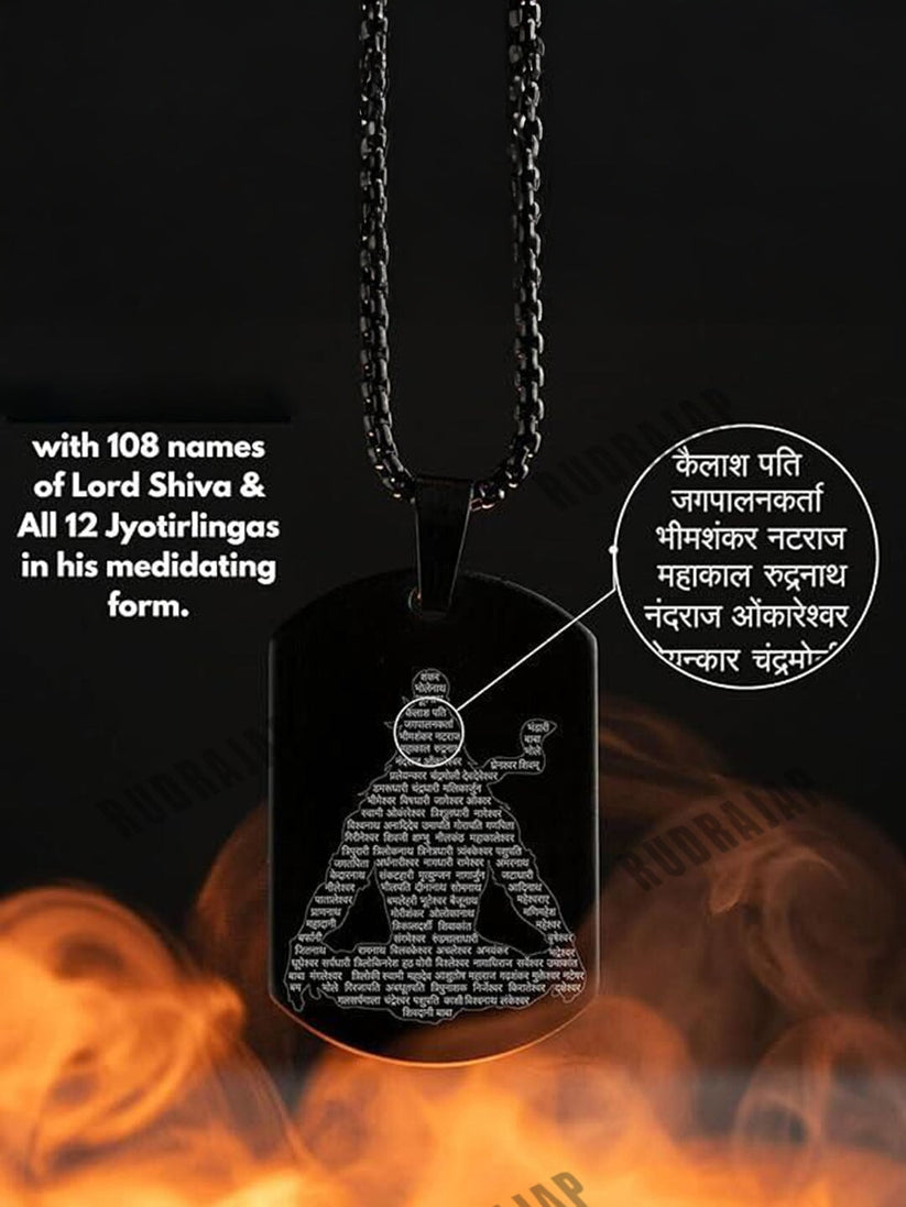 Mahadev Jyotirlinga Stainless Steel Locket – Embody the Divine Names o ...
